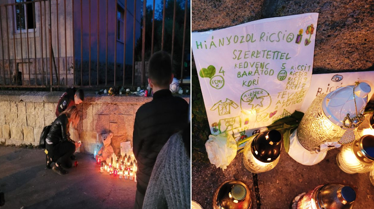 Így emlékeztek a kedd reggel elhunyt kisfiúra az iskolája előtt: SZÍV ... Így emlékeztek a kedd reggel elhunyt kisfiúra az iskolája előtt: SZÍV ...